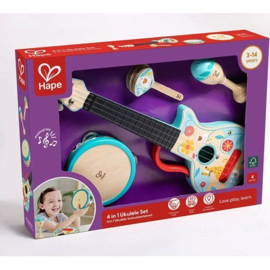 Игровой набор HAPE E0638_HP Музыкальные инструменты 4 в 1 купить на OZON по низкой цене (1761894466)
