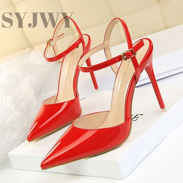 Туфли Женский SYJWY Полиуретан, размер 37 Стандартный средний (до 9 см) с открытыми боками Танцы ...