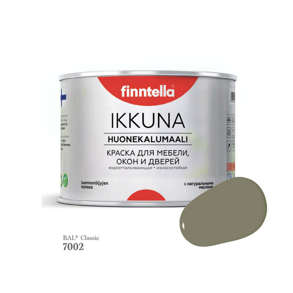 Краска для деревянной мебели FINNTELLA IKKUNA, с натуральным маслом и ...