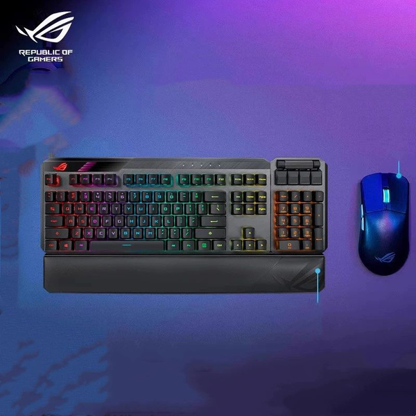 ASUS ROG II+Dragon scales Ace, беспроводная трёхмодная клавиатура ...