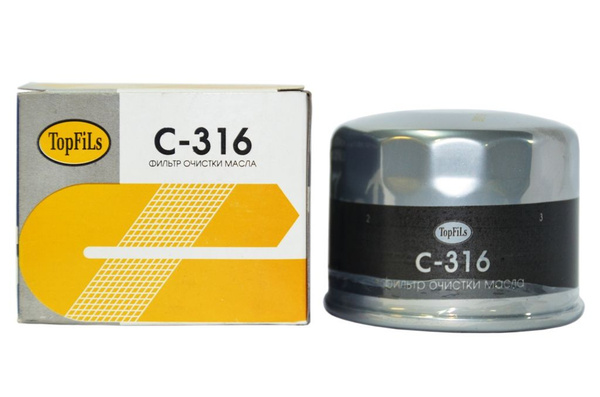 Фильтр масляный TopFiLs C-316 купить на OZON по низкой цене (1781111081)