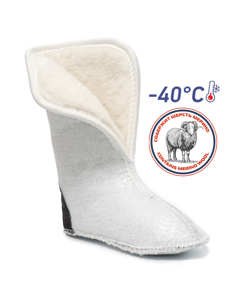 Сменный меховой женский вкладыш Torvi до -40С, 40/41 размер , 1 пара ...