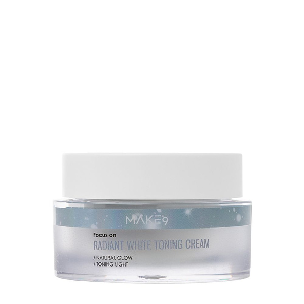 MAKE9 Крем тонизирующий для лица, выравнивающий цвет кожи с экстрактом брокколи и бакучиолом ...