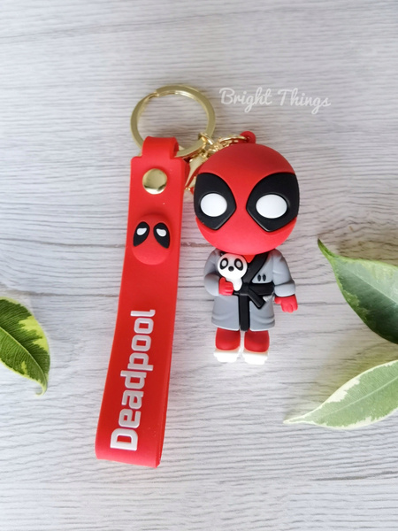 Брелок для ключей и рюкзака / Марвел Дэдпул в халате / Marvel Deadpool ...