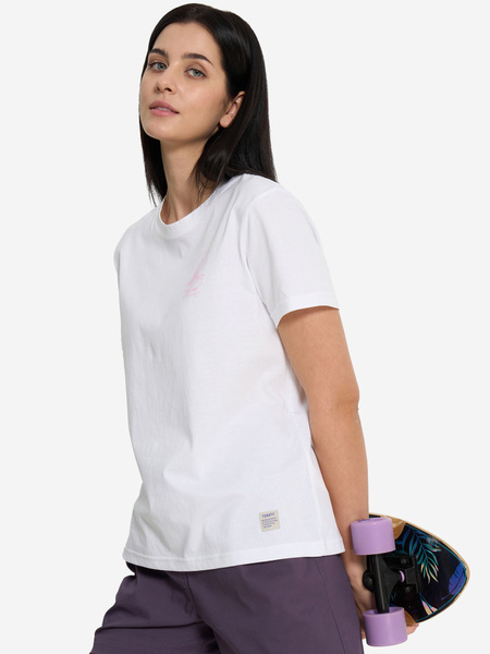 Футболка Женский Termit белый, размер 50, 52 Хлопок Спортивный Узбекистан купить c доставкой на ...