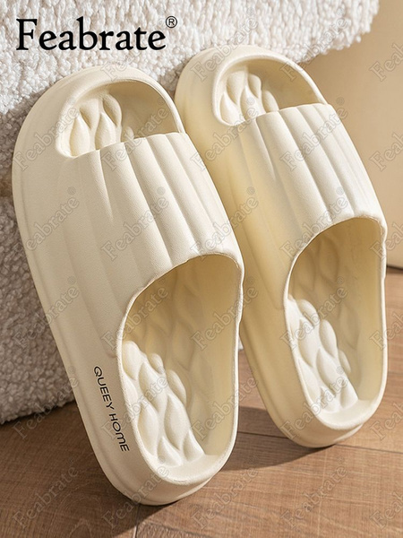 Шлепанцы Женский, Мужской Feabrate, размер 39 EVA Круглый нос, Толстая подошва Без застёжки Лето ...