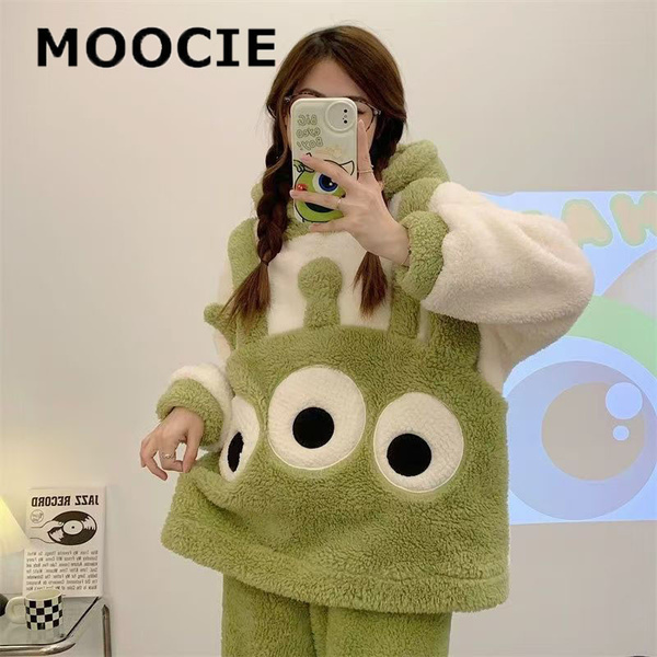 Кигуруми Женский MOOCIE, размер 46, 48 разноцветный Зима Карманы Домашний Полиэфирное волокно ...