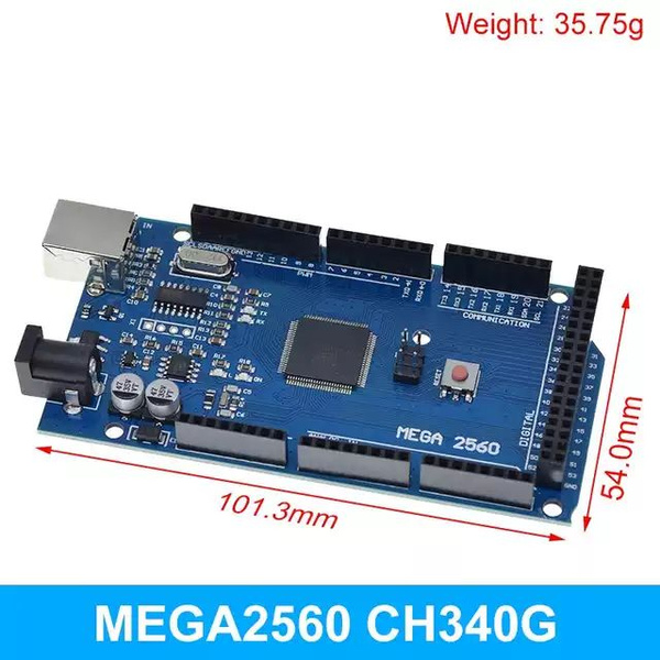 Контроллер Arduino MEGA 2560 R3 на микроконтроллере ATmega2560-16AU ...