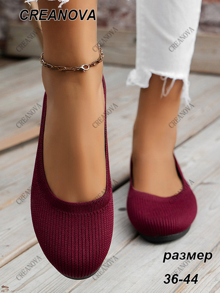 Слипоны Женский CREANOVA Breathable, размер 38 Демисезон Без застёжки Китай Кристаллы купить c ...