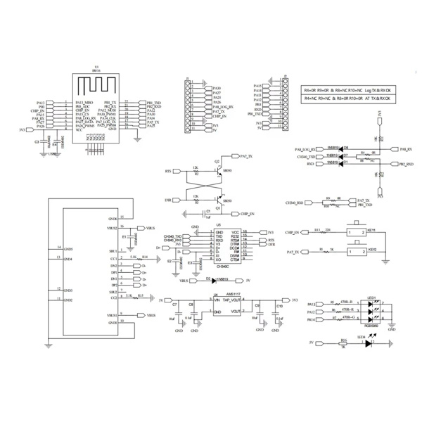 BW16-Kit Плата разработки RTL8720DN Двухдиапазонный Wi-Fi с низким ...