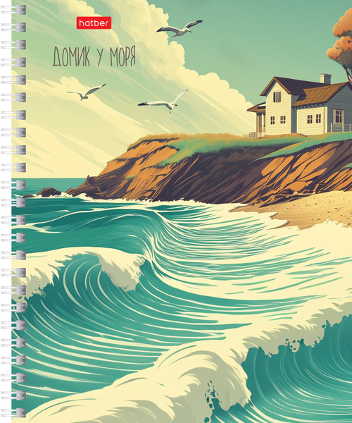 Тетрадь Hatber 2 штуки/2 дизайна, 80 листов формата А5 в линию, ламинация Soft-touch, на гребне ...