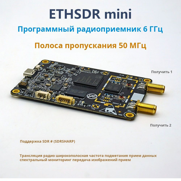 Программный радиоприемник PlutoSDR mini 6 ГГц с полосой пропускания 12 бит Приемник Pluto SDR ...