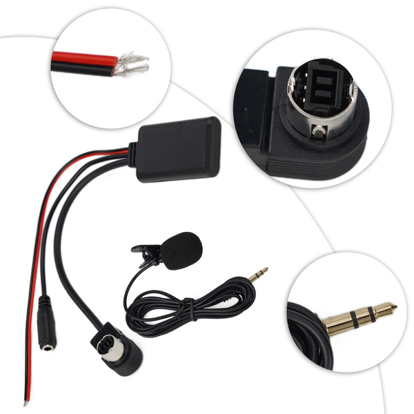 Автомобильный Bluetooth 5.0 AUX аудио адаптер кабель для Alpine INA ...