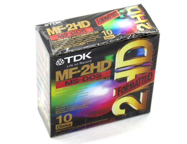 Дискеты 3,5" для записи 1.44Мб TDK MF-2HD, 10 шт. в упаковке купить на OZON по низкой цене ...