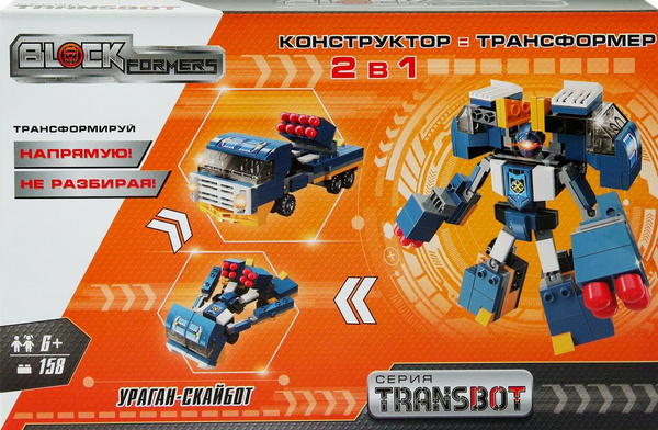 Игрушка 1TOY Blockformers Transbot, конструктор, в ассортименте Арт. Т19872-75 купить на OZON по ...