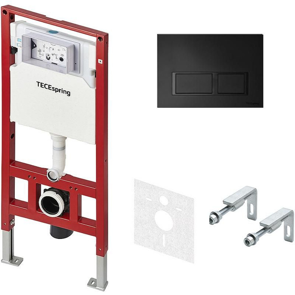 Инсталляция Tece Spring S955204 для унитаза с Черной матовой клавишей смыва купить на OZON по ...