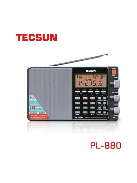 Tecsun PL-880 Радио Портативное, Высокая Чувствительность, Полный ...