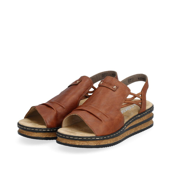 Сандалии Женский Rieker, размер 39 Искусственная кожа Мягкая стелька G Лето Швейцария Без ...