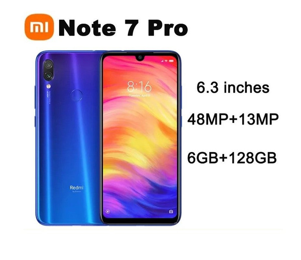 Смартфон Xiaomi Redmi Note 7Pro 128 ГБ 6 ГБ Синий IPS 2 SIM купить c доставкой на OZON по низкой ...