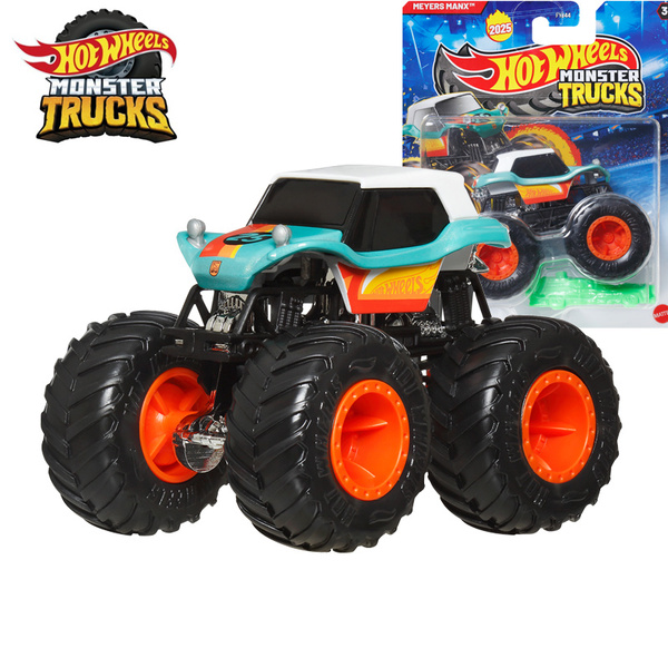 Характеристики Машинка Mattel Hot Wheels Monster Trucks (Монстр трак)2025 FYJ44-Meyers Manx ...
