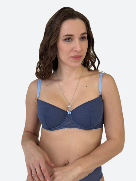 Бюстгальтер Женский Enamorate, размер 90C голубой Сетка Россия купить c доставкой на OZON по ...