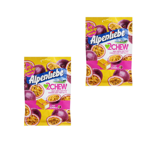 Alpenliebe 2 Chew Жевательные конфеты микс со вкусом маракуйи купить на ...