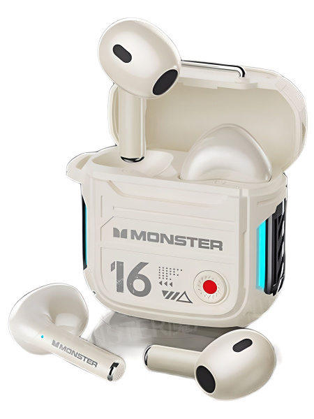 Monster Airmars XKT16 полу-вкладышные Bluetooth 5.3 наушники, игровой ...