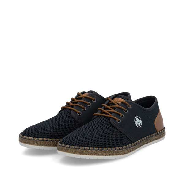 Полуботинки Мужской Rieker синий, размер 43 Лето G Шнурки Швейцария купить c доставкой на OZON ...