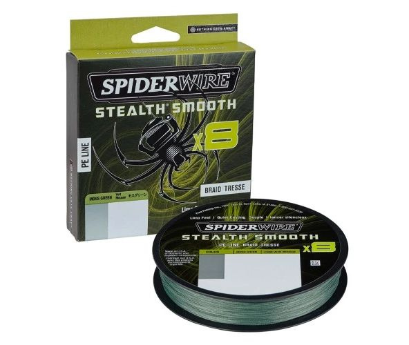 Плетеный шнур восьмижильный 0.29 мм Зелёный SpiderWire - Stealth Smooth ...