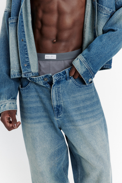 Трусы Мужской Befree Текстиль темно-серый, размер 44 Китай Повседневный Надписи, рост 176 купить ...