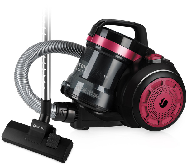 Пылесос Vitek VT-1838, 1200Вт, черный купить на OZON по низкой цене (1928683572)
