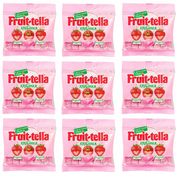 Fruittella Жевательные конфеты Клубника, 70 г, 9 шт купить на OZON по низкой цене (1930918268)