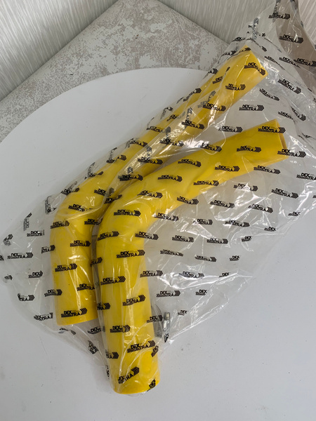 Шланги радиатора ГАЗ-53 (2шт.) (желтый силикон с хомутами) / 53-1303000-01 купить на OZON по ...