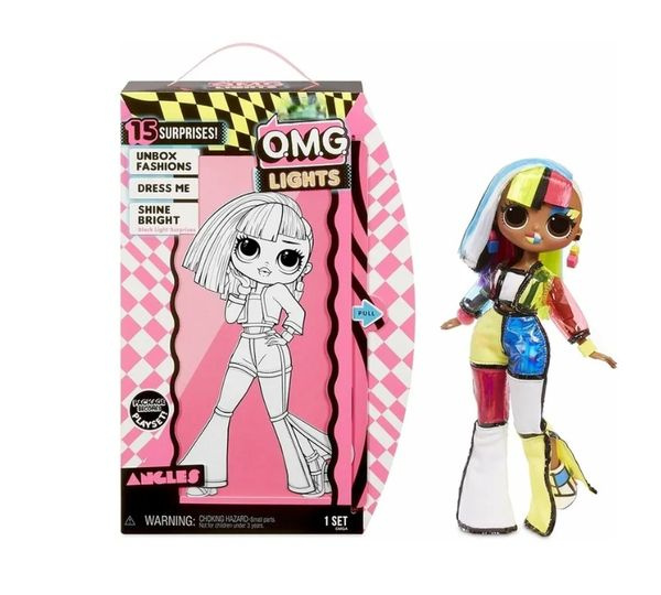 Кукла L.O.L. Surprise Angles LOL OMG Lights/ Большая Кукла ЛОЛ Неон ОМГ ...
