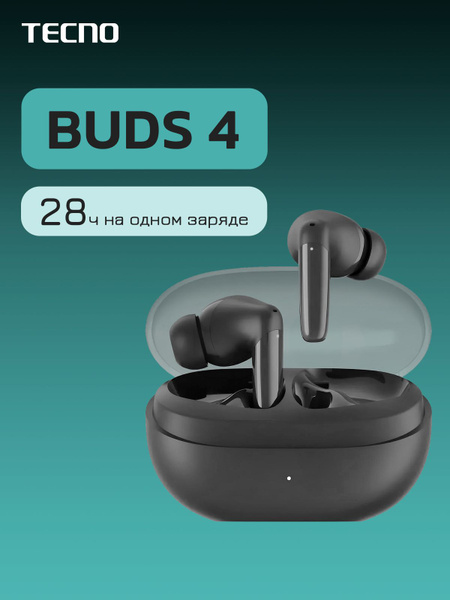 Наушники Внутриканальные Tecno BD04 Black Беспроводное 30 TECNO BD04 ...