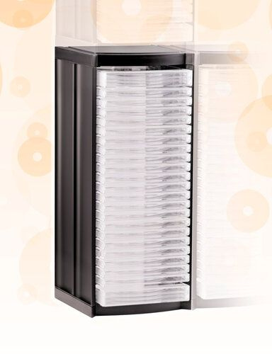 Полка держатель для 25 CD дисков CDM-25 черный, подставка наращиваемая ...