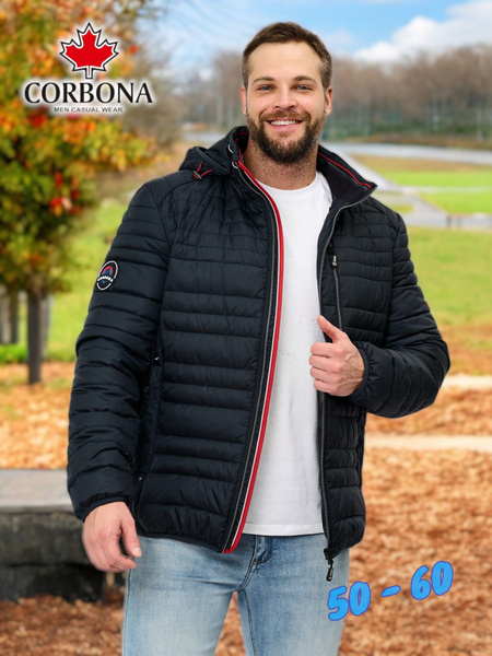 Куртка Мужской Corbona черный графит, черный Нейлон, Полиэстер, размер 58 Средний пилот ...