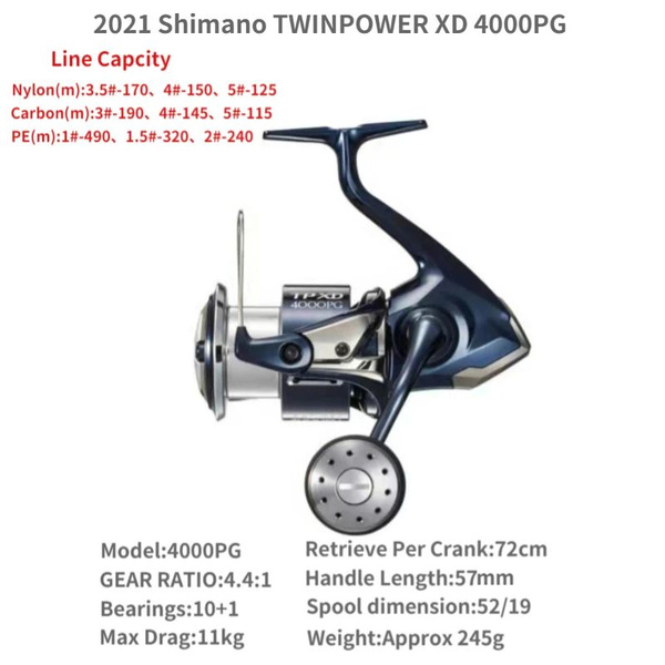 2021 SHIMANO TWINPOWER XD MGL Большая спиннинговая машина для морской рыбалки купить c доставкой ...