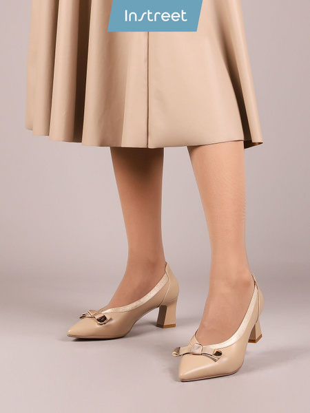 Туфли Женский Instreet Искусственная кожа, размер 39 Трапециевидный 5 Россия Без застёжки купить ...
