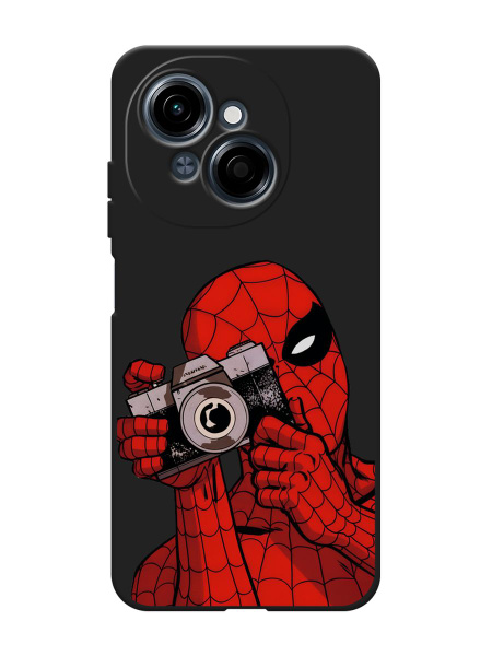 Матовый силиконовый чехол на Tecno Spark Go 1 Tecno Pop 9 Техно Спарк Го 1 Техно ПОП 9 Человек