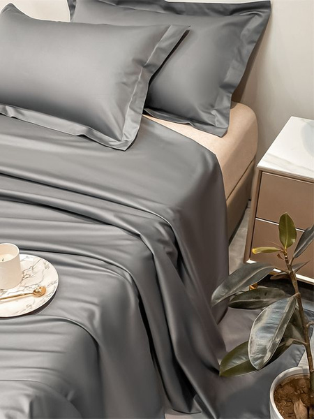 Простыня OLOEY 3080301, 200x230, серый купить c доставкой на OZON по низкой цене (1738333959)