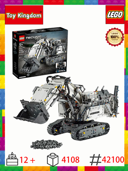 Конструктор LEGO 42100 Экскаватор Liebherr R 9800,4108 деталей, 12 ...