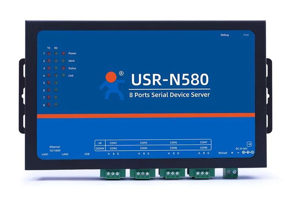 Преобразователь интерфейсов RS485 в Ethernet 8-портовый USR-N580 (N 580) купить на OZON по ...