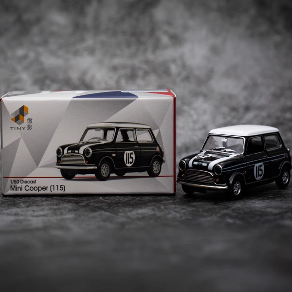 Машинка модель Tiny 1/50 Mini Cooper MK 1 Shark Limited Alloy Car Model ...