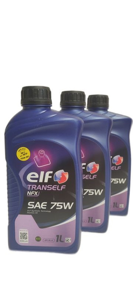 Трансмиссионное масло ELF Tranself NFX SAE 75W 1л. 3 шт купить на OZON ...