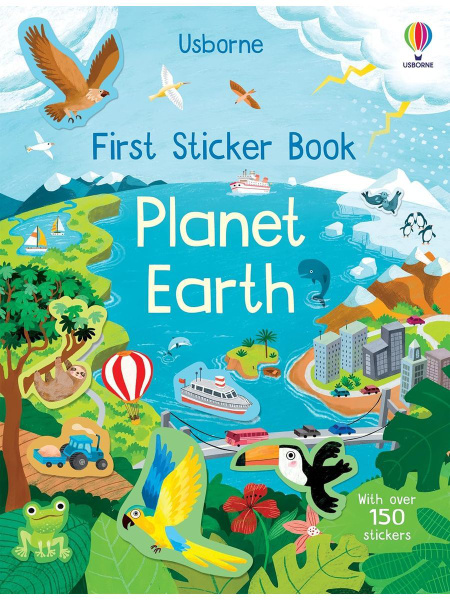 Usborne First Sticker Book Planet Earth детская книга на английском ...