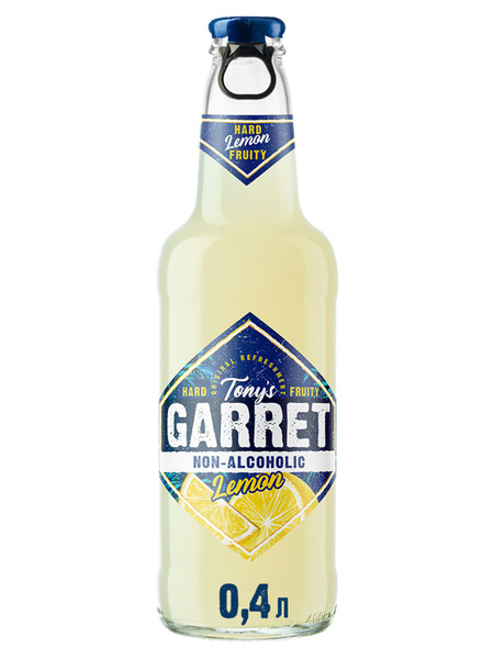 Пивной напиток Tony's Garret Hard Lemon Non-Alcoholic Безалкогольный ...