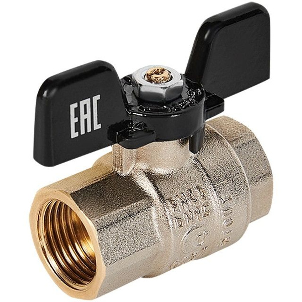 Кран шаровой полнопроходной латунный 1/2" Г/Г DN15 PN40 ITALY SVB-0002 ...