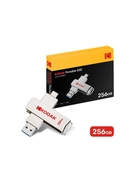 Внешний портативный SSD накопитель KODAK X203 256 ГБ USB 3.2 купить на ...