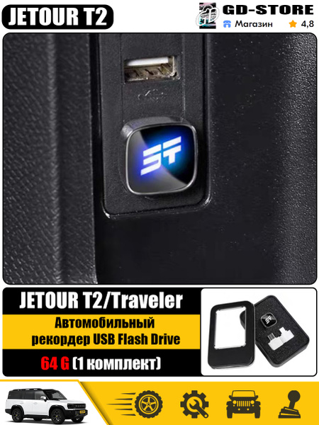 Флешка USB для видеорегистратора Jetour T2 (версия для бездорожья ...
